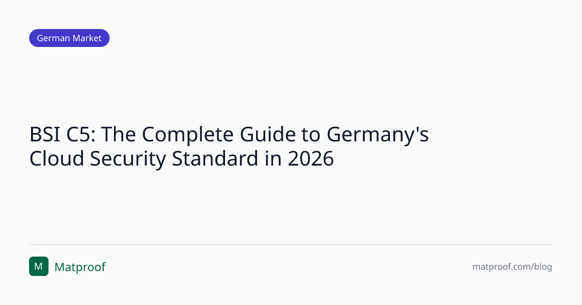 BSI C5: The Complete Guide to Germany's Cloud Security Standard in 2026 ...