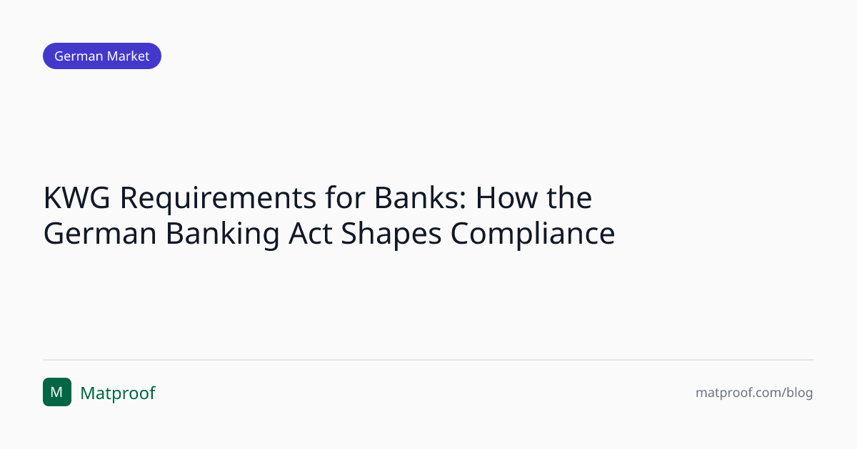 KWG Requirements for Banks: How the German Banking Act Shapes ...